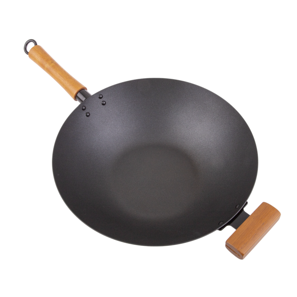 D.LINE NON-STICK EXCALIBUR WOK 36CM DIA. W/ WOOD HANDLES