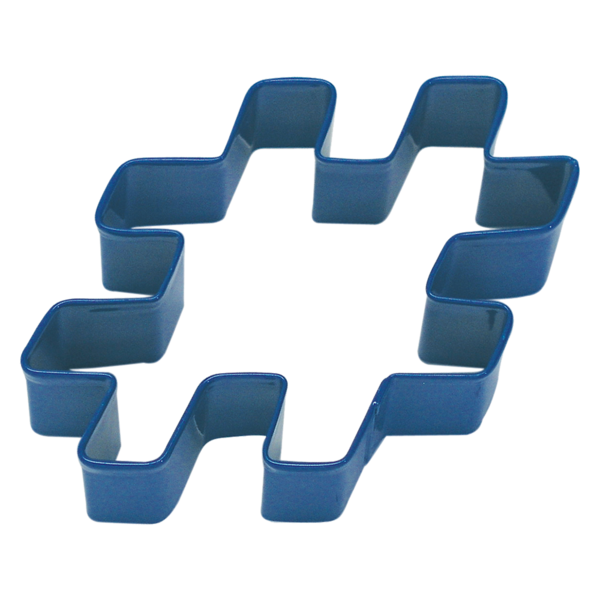 R&M HASHTAG COOKIE CUTTER 10CM - NAVY