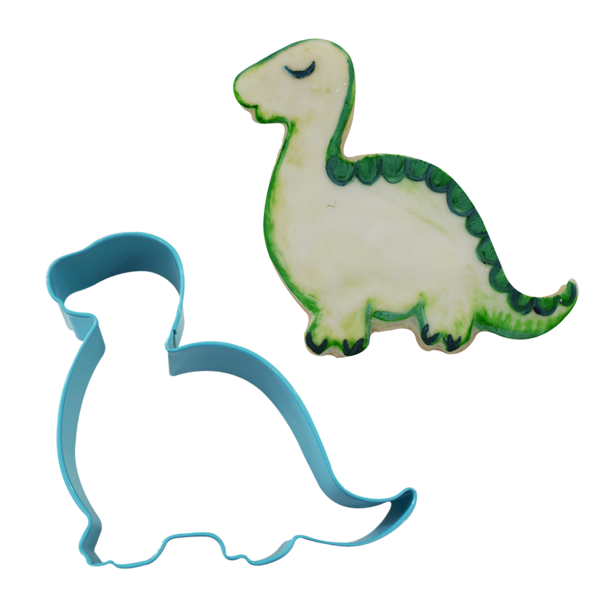 R&M BRONTOSAURUS BABY COOKIE CUTTER 11.4CM - BLUE