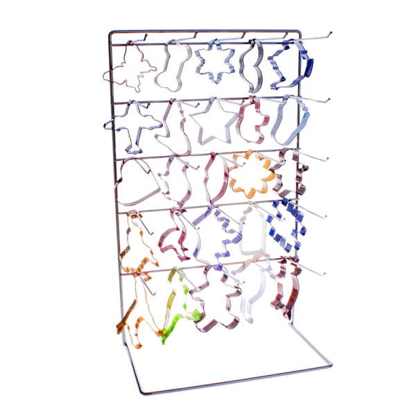 R&M COOKIE CUTTER DISPLAY STAND (25 PEGS)