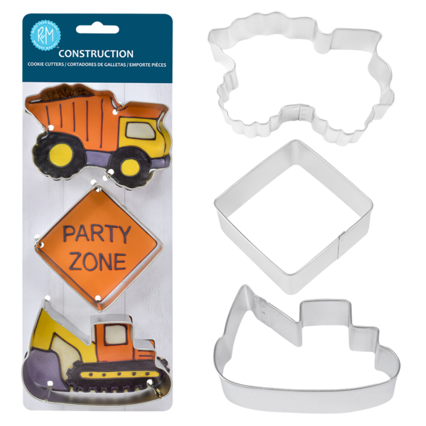 R&M STAINLESS STEEL CONSTRUCTION COOKIE CUTTER SET 3