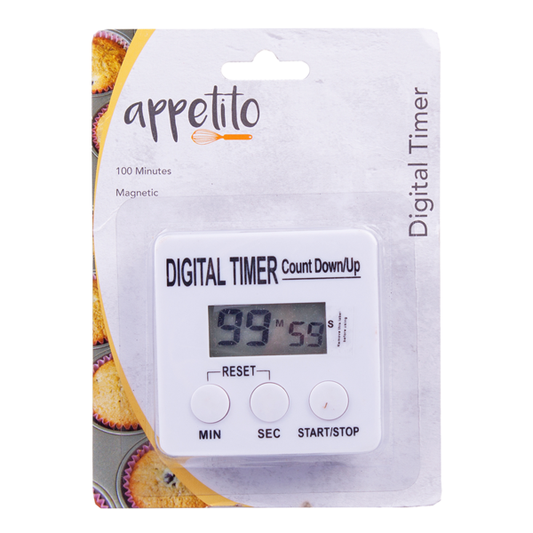 APPETITO DIGITAL TIMER - 100 MINUTES - WHITE