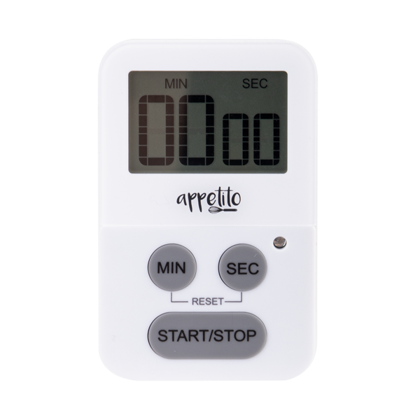 APPETITO SLIM-LINE DIGITAL TIMER 100 MINUTES - WHITE