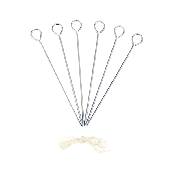 APPETITO STAINLESS STEEL POULTRY LACERS SET 6
