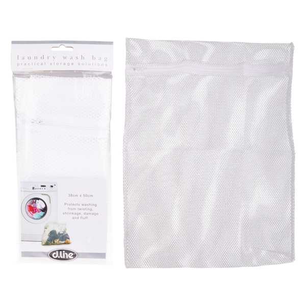 D.LINE LARGE NYLON NET LAUNDRY BAG - WHITE
