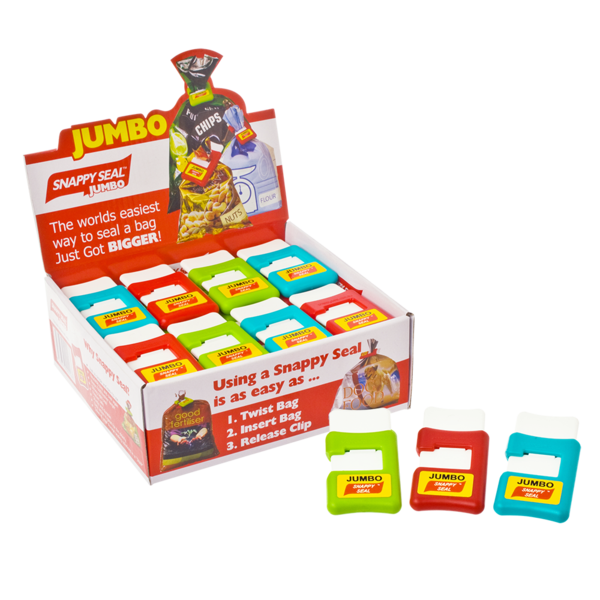 SNAPPY SEAL JUMBO (CDU 48) - ASST. COLOURS