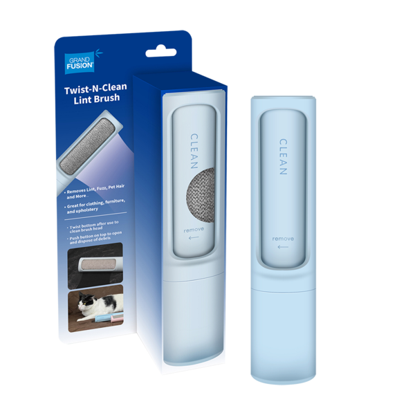 GRAND FUSION TWIST-N-CLEAN LINT BRUSH - BLUE
