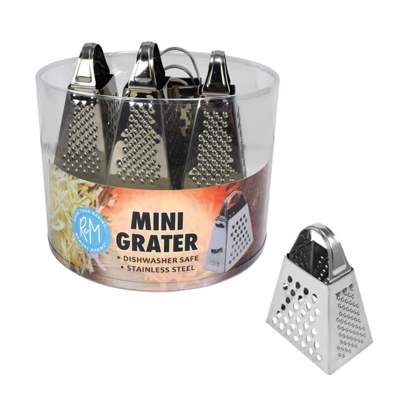 R&M STAINLESS STEEL MINI GRATER (TUB 24)