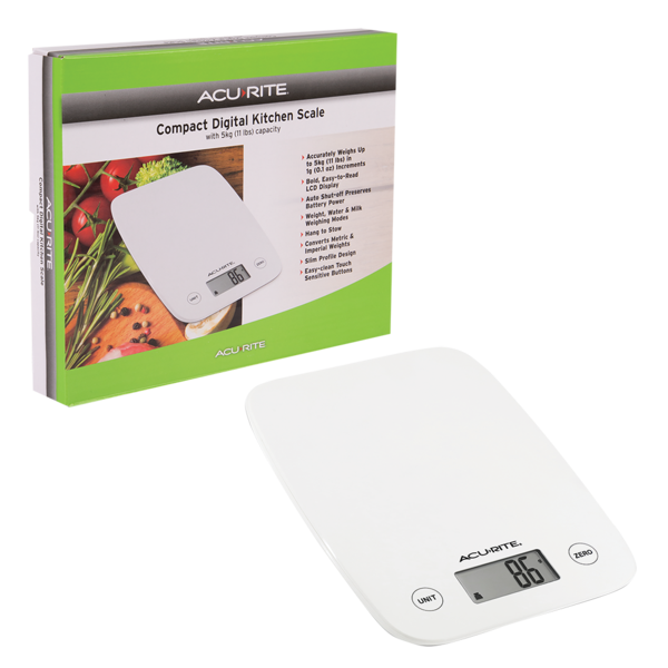 ACURITE COMPACT DIGITAL SCALE 1G/5KG