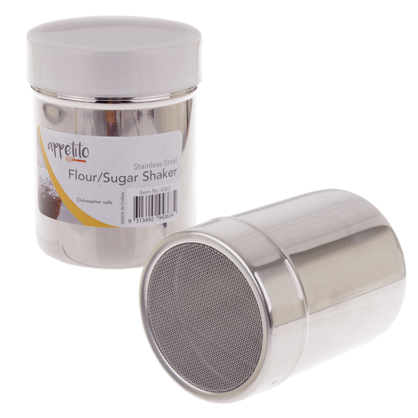 APPETITO STAINLESS STEEL FLOUR/SUGAR SHAKER