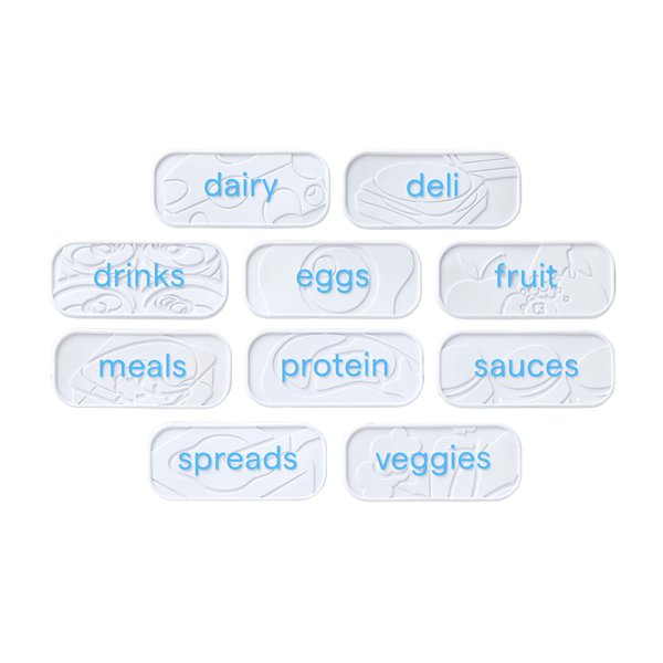 YOUCOPIA RE-STICKABLE FRIDGE LABELS PACK 10