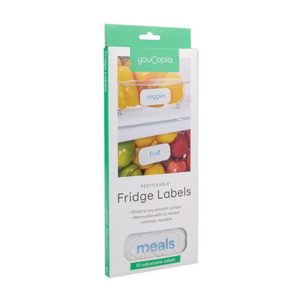 YOUCOPIA RE-STICKABLE FRIDGE LABELS PACK 10