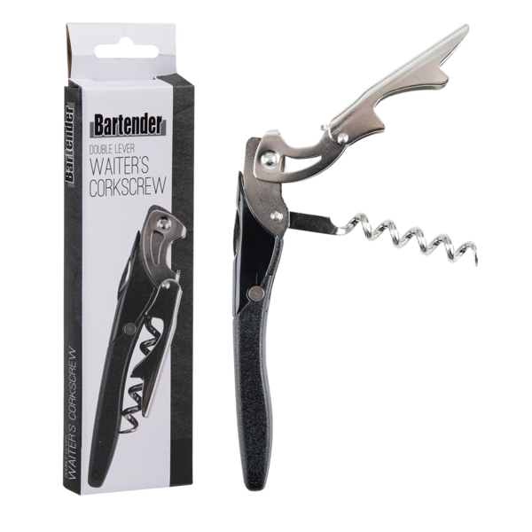 BARTENDER DOUBLE LEVER WAITER'S CORKSCREW