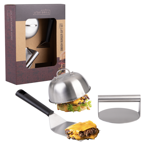 URBAN GRILL 3 PIECE SMASH BURGER GIFT SET