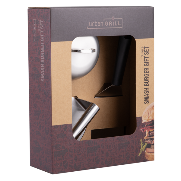 URBAN GRILL 3 PIECE SMASH BURGER GIFT SET