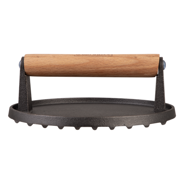 URBAN GRILL CAST IRON GRILL PRESS 17.5CM DIA.