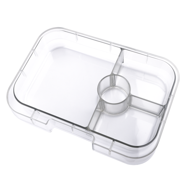 YUMBOX PANINO LUNCH BOX 4 COMPARTMENT TRAY INSERT - CLEAR