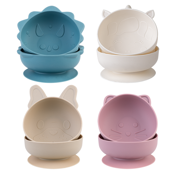MELII LUXE SILICONE SUCTION BOWLS 2 PACK