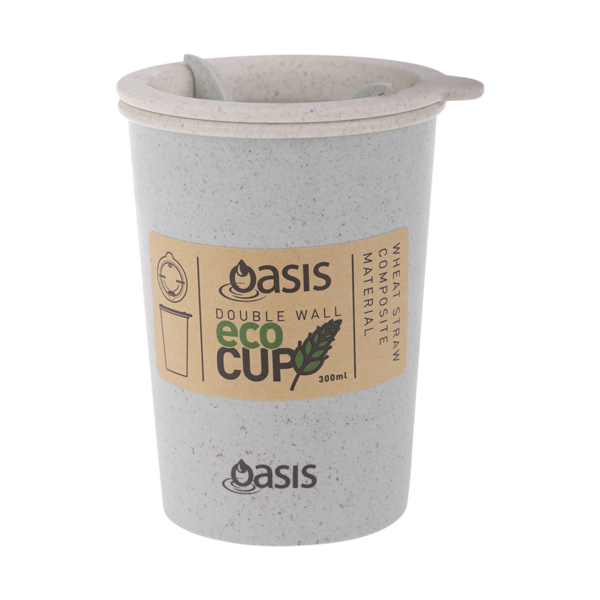 OASIS DOUBLE WALL "ECO CUP" 300ML (CDU 12) - 3 ASST. COLOURS