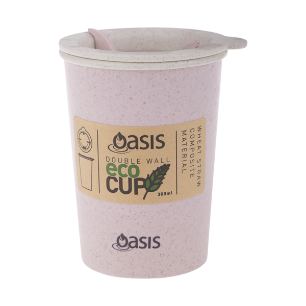 OASIS DOUBLE WALL "ECO CUP" 300ML (CDU 12) - 3 ASST. COLOURS