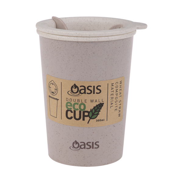 OASIS DOUBLE WALL "ECO CUP" 300ML (CDU 12) - 3 ASST. COLOURS