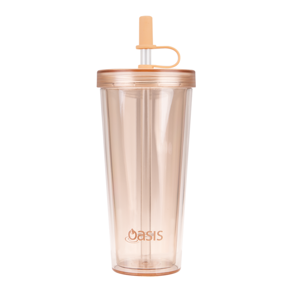 OASIS DOUBLE WALL SMOOTHIE TUMBLER W/ STRAW 520ML