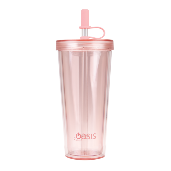 OASIS DOUBLE WALL SMOOTHIE TUMBLER W/ STRAW 520ML