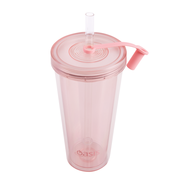 OASIS DOUBLE WALL SMOOTHIE TUMBLER W/ STRAW 520ML