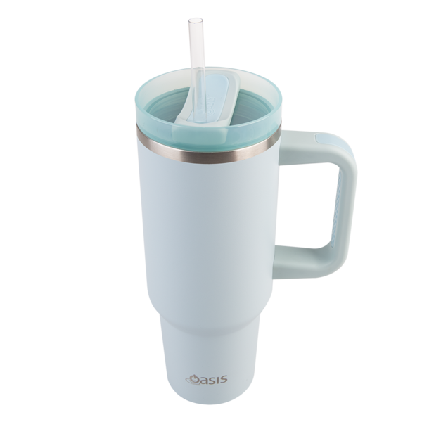 OASIS STAINLESS STEEL DOUBLE WALL INSULATED "COMMUTER" TRAVEL TUMBLER 1.2L