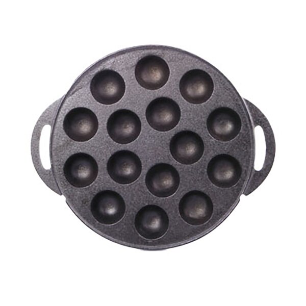 G&S CAST IRON (PRE-SEASONED) POFFERTJES COOKER (15 MOULDS) 23.5CM