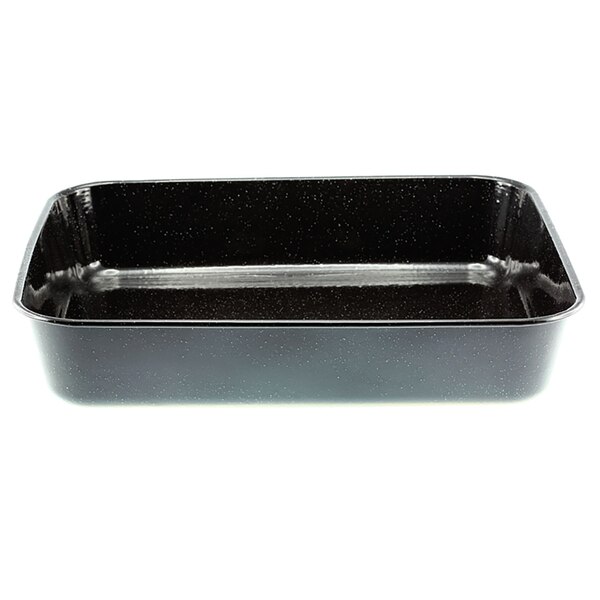 FALCON DEEP ROASTING PAN 41CM/7.5L - BLACK/WHITE SPECKLE