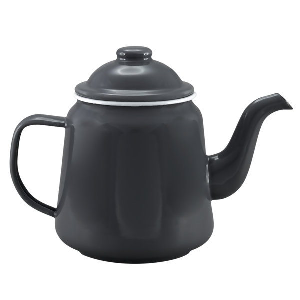 FALCON TEAPOT 14CM/1.5L - DARK GREY/WHITE (DELUXE 2-TONE)